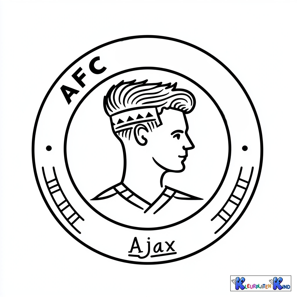 Ajax kleurplaat prachtige gratis kleurplaat 2025