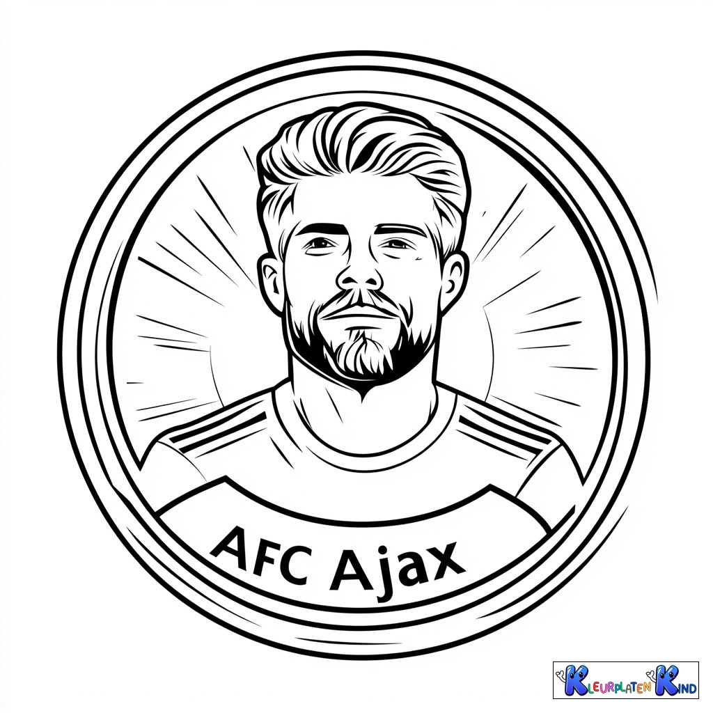 Ajax kleurplaat prachtige gratis kleurplaat 2025