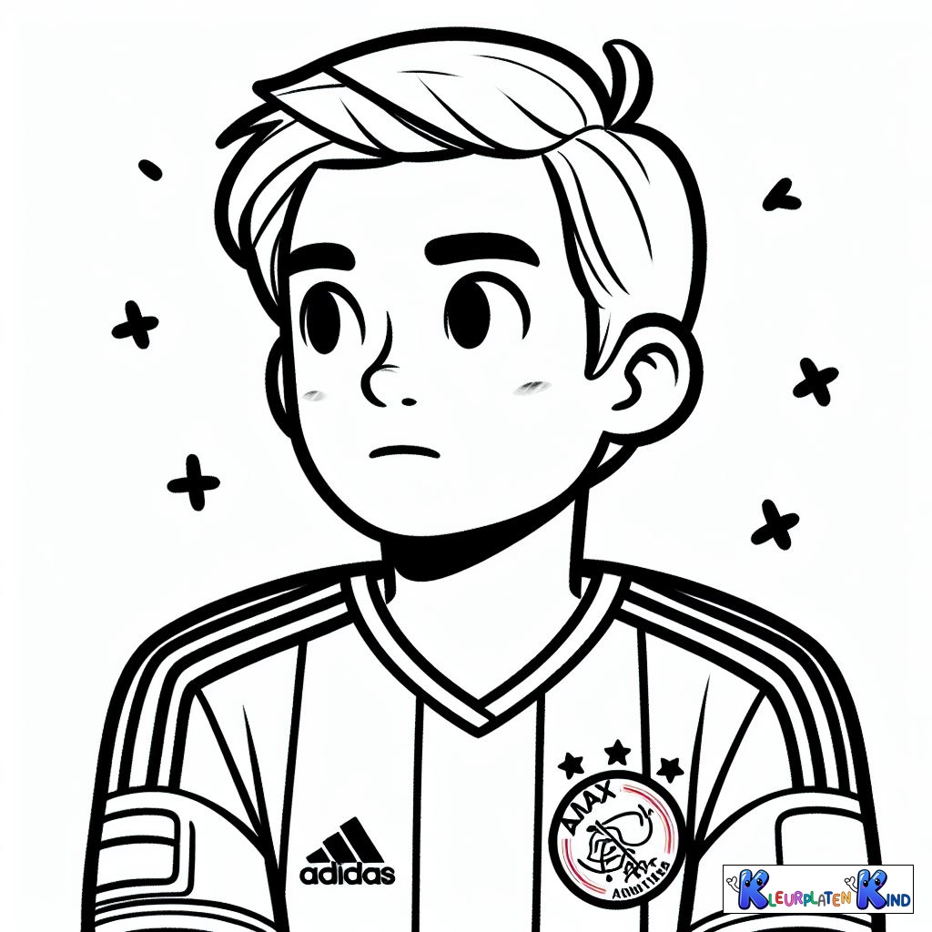 Ajax kleurplaat prachtige gratis kleurplaat 2025