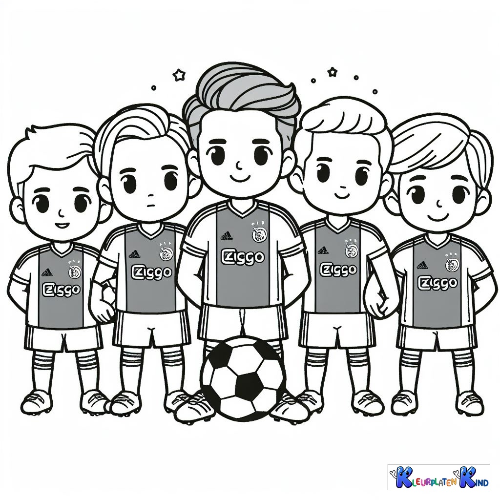 Ajax kleurplaat prachtige gratis kleurplaat 2025