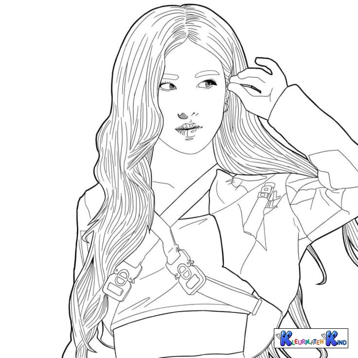 22+ Blackpink kleurplaten prachtige gratis kleurplaat 2025