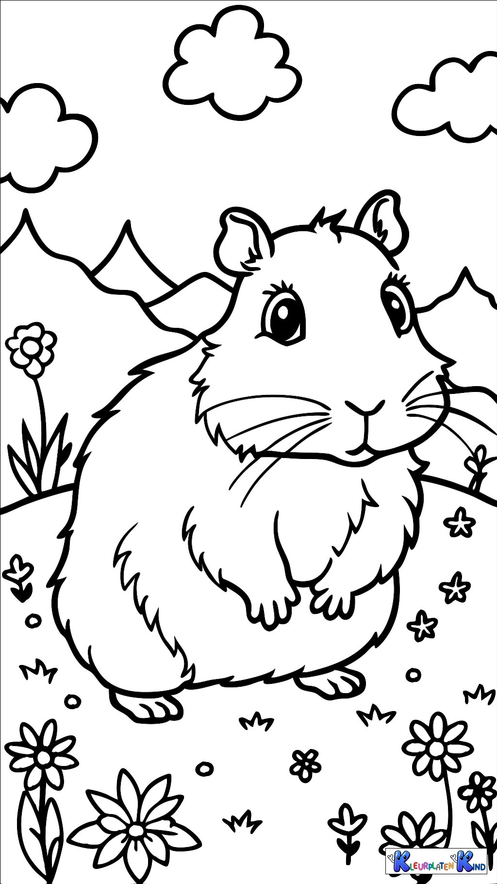 20 leuke cavia kleurplaten om gratis te printen