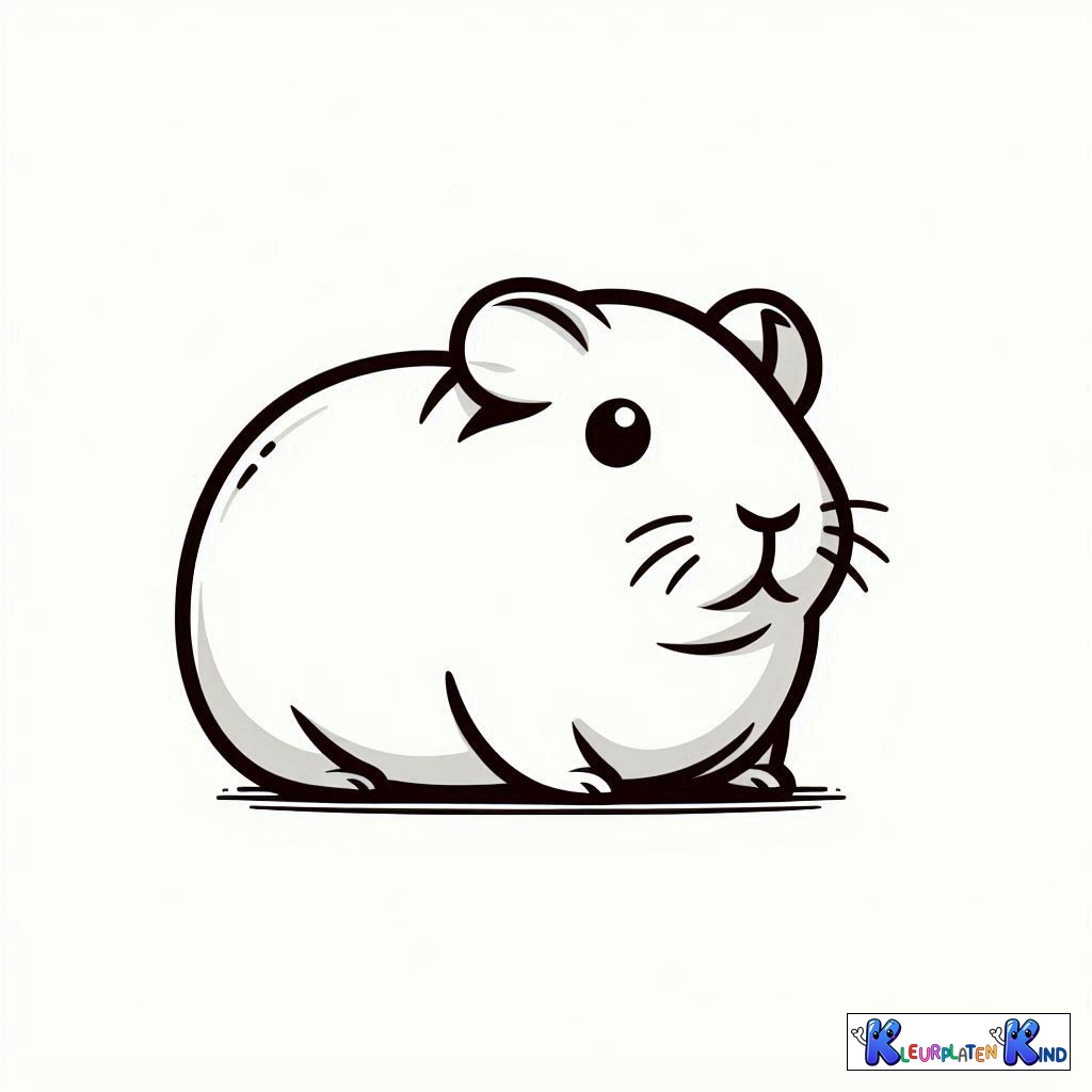 20 leuke cavia kleurplaten om gratis te printen