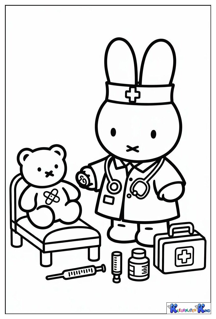 30 schattige Nijntje kleurplaten om gratis te printen