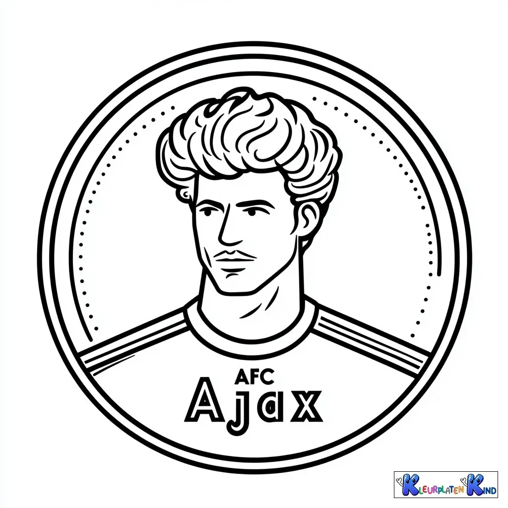 Ajax kleurplaat prachtige gratis kleurplaat 2025