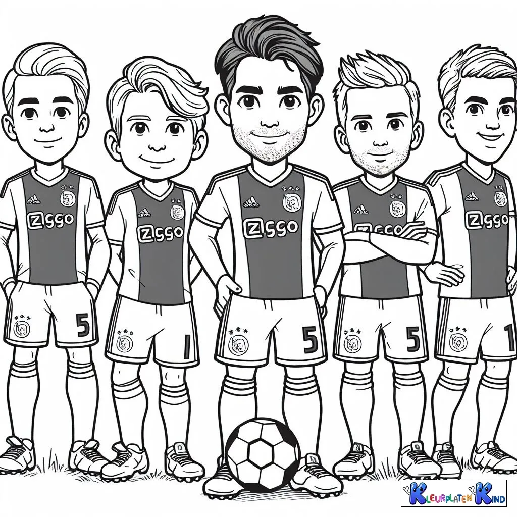 Ajax kleurplaat prachtige gratis kleurplaat 2025