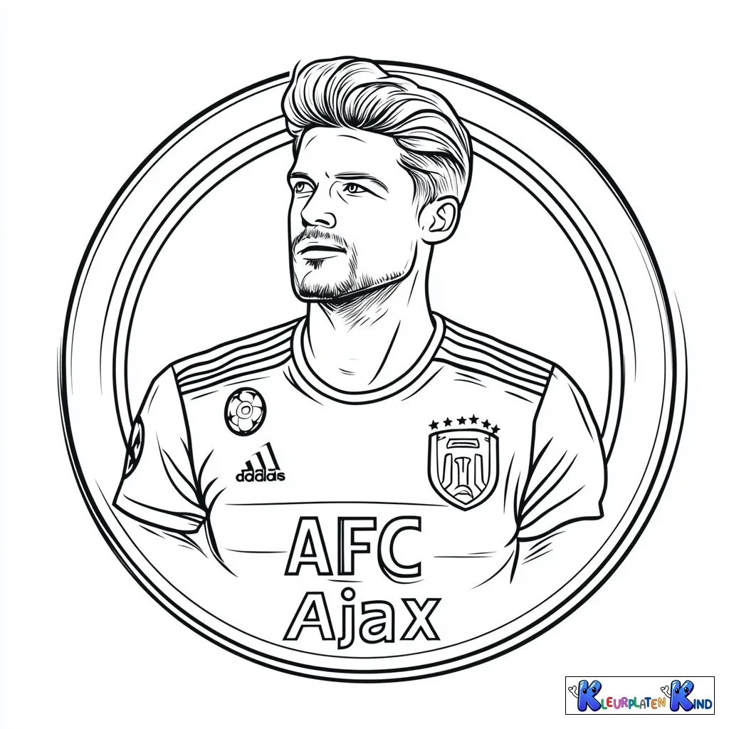 Ajax kleurplaat prachtige gratis kleurplaat 2025