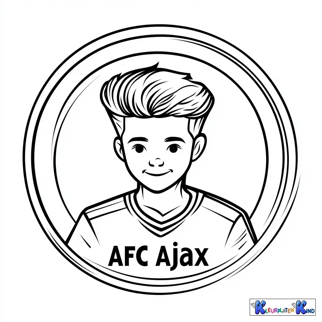 Ajax kleurplaat prachtige gratis kleurplaat 2025