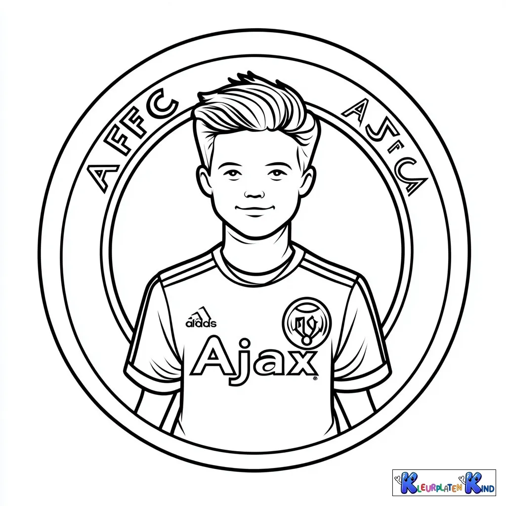 Ajax kleurplaat prachtige gratis kleurplaat 2025