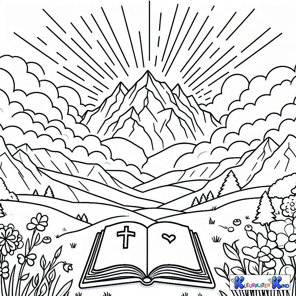 30 prachtige Bijbel kleurplaten om gratis te printen