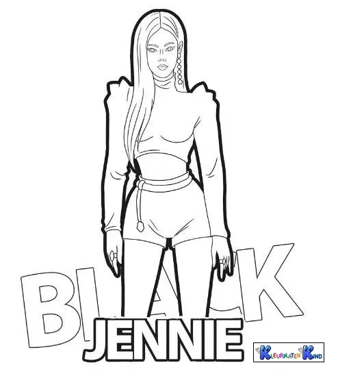 22+ Blackpink kleurplaten prachtige gratis kleurplaat 2025