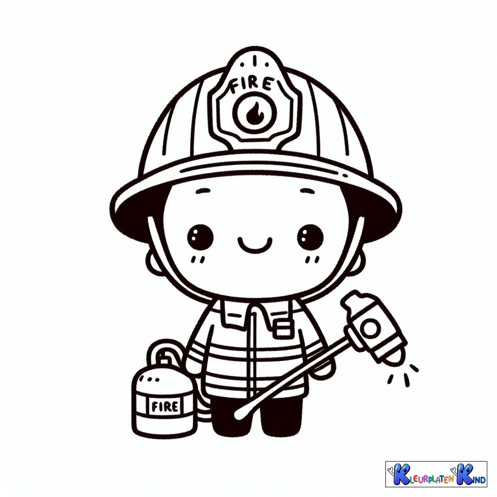 Brandweer kleurplaten prachtige gratis