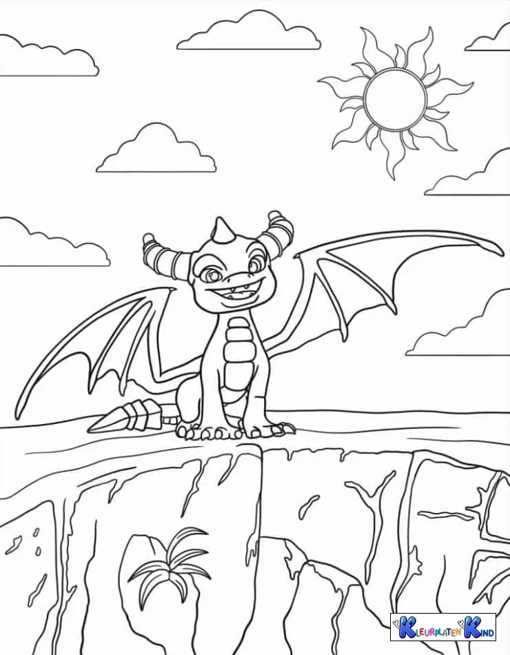 19 Draak kleurplaten prachtige gratis