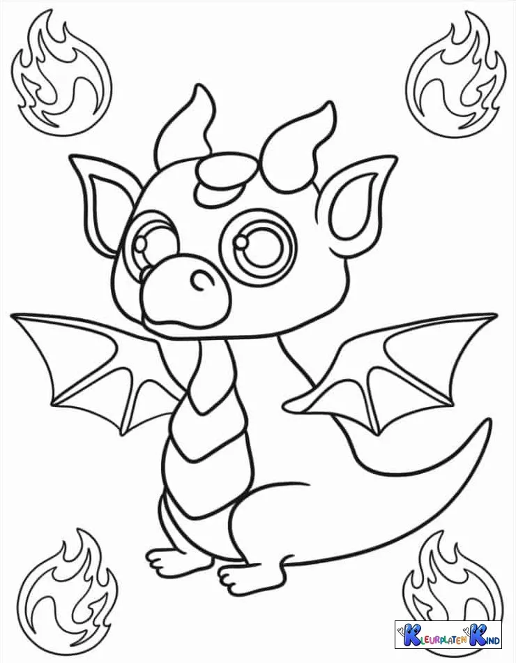 19 Draak kleurplaten prachtige gratis