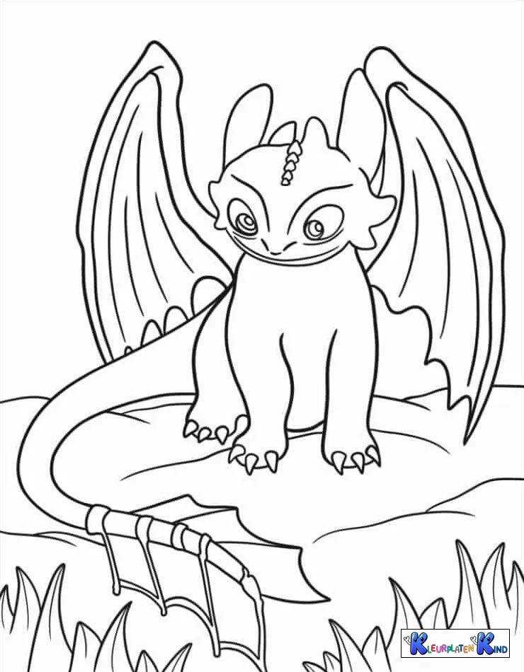 19 Draak kleurplaten prachtige gratis