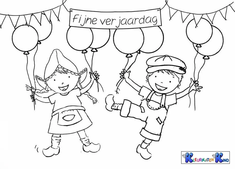 Fien en teun kleurplaat prachtige gratis