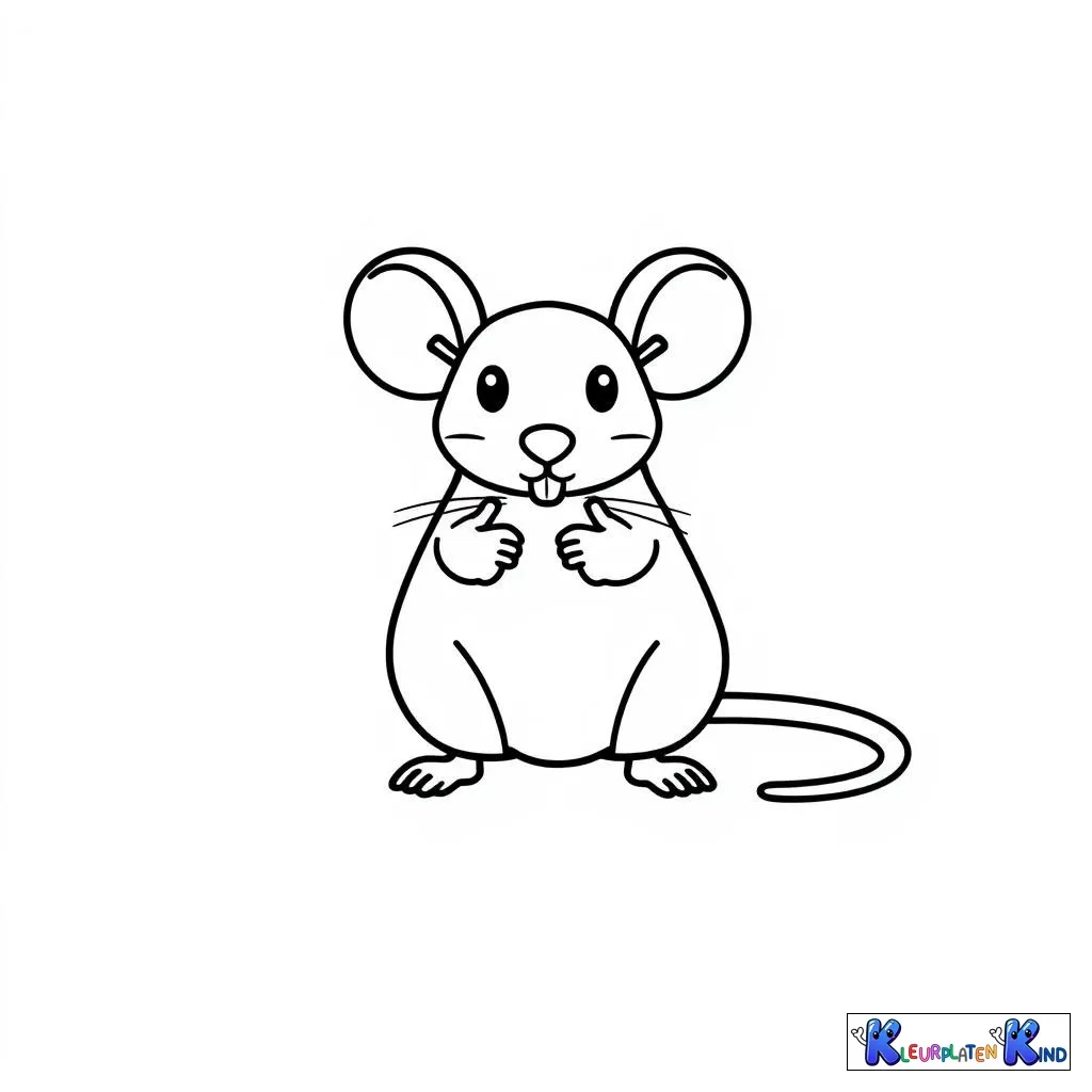 13 leuke muis kleurplaten gratis downloaden
