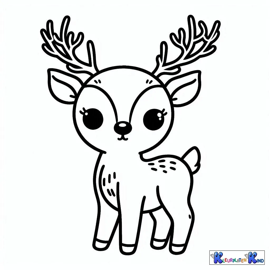 12 leukste rendier kleurplaten gratis downloaden