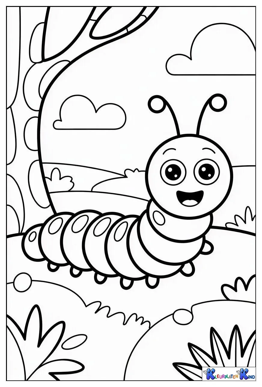 13 leukste rups kleurplaten gratis downloaden