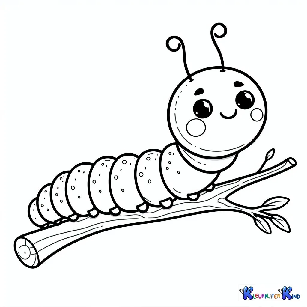 13 leukste rups kleurplaten gratis downloaden