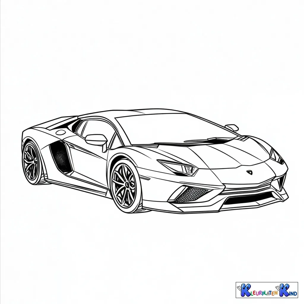 27 Lamborghini kleurplaten gratis downloaden