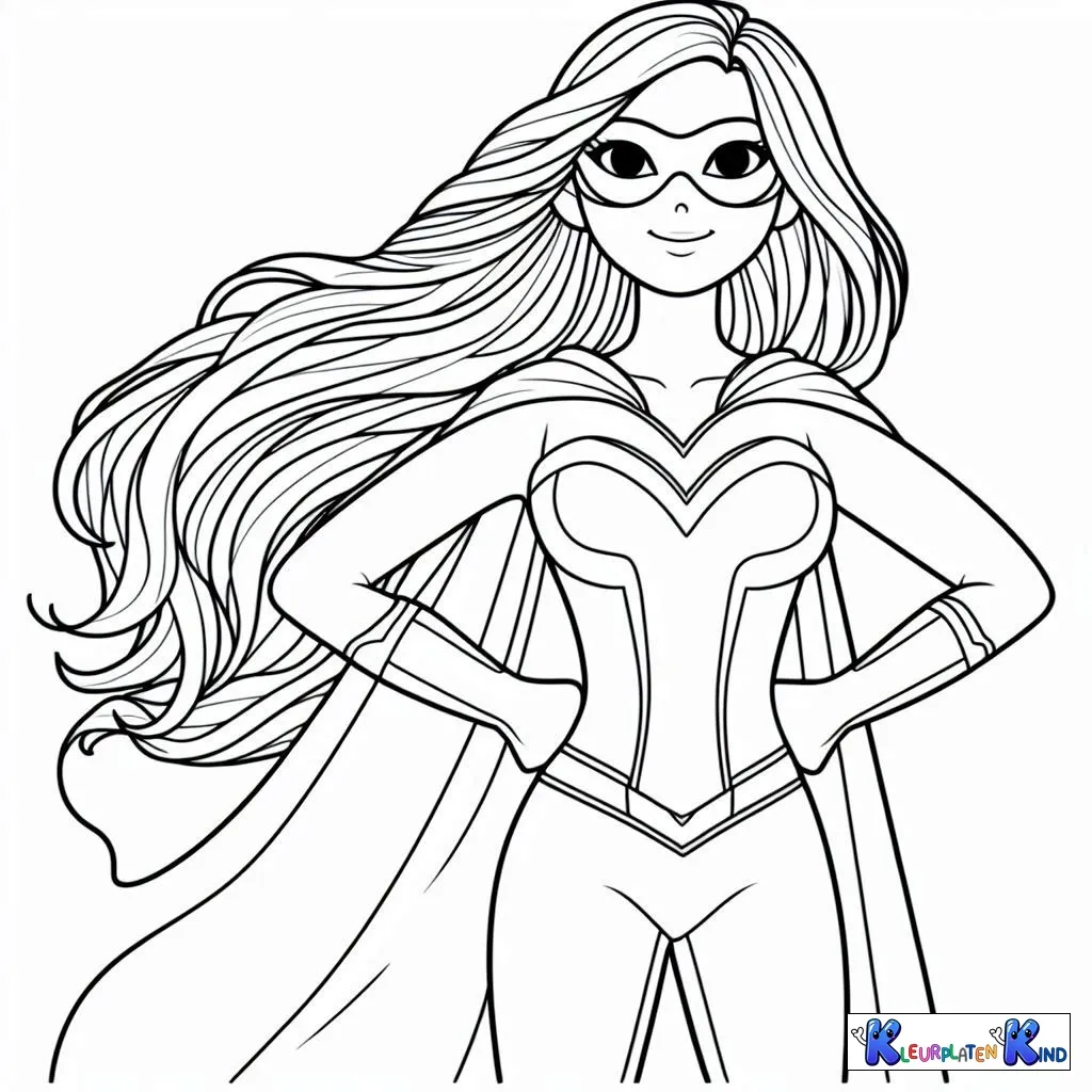 Superhelden kleurplaten prachtige gratis