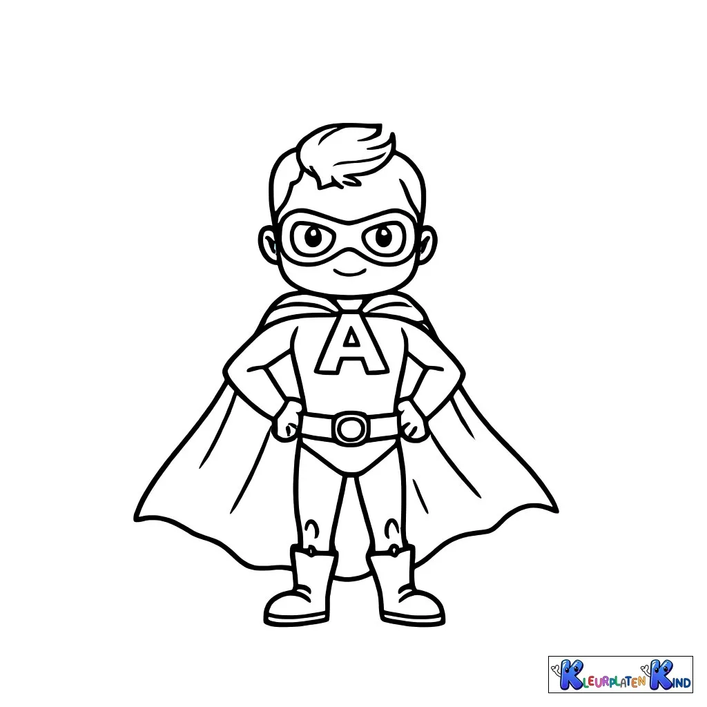 Superhelden kleurplaten prachtige gratis
