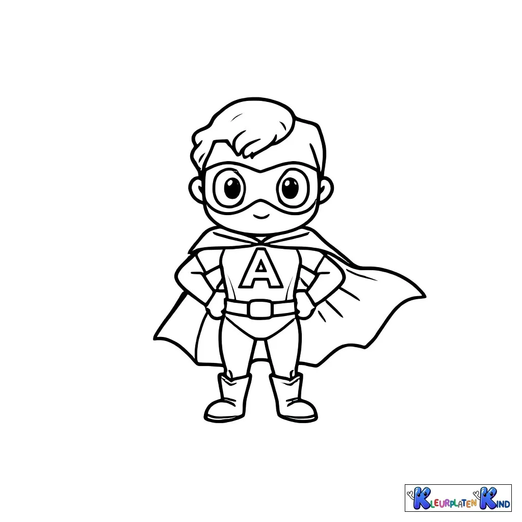 Superhelden kleurplaten prachtige gratis