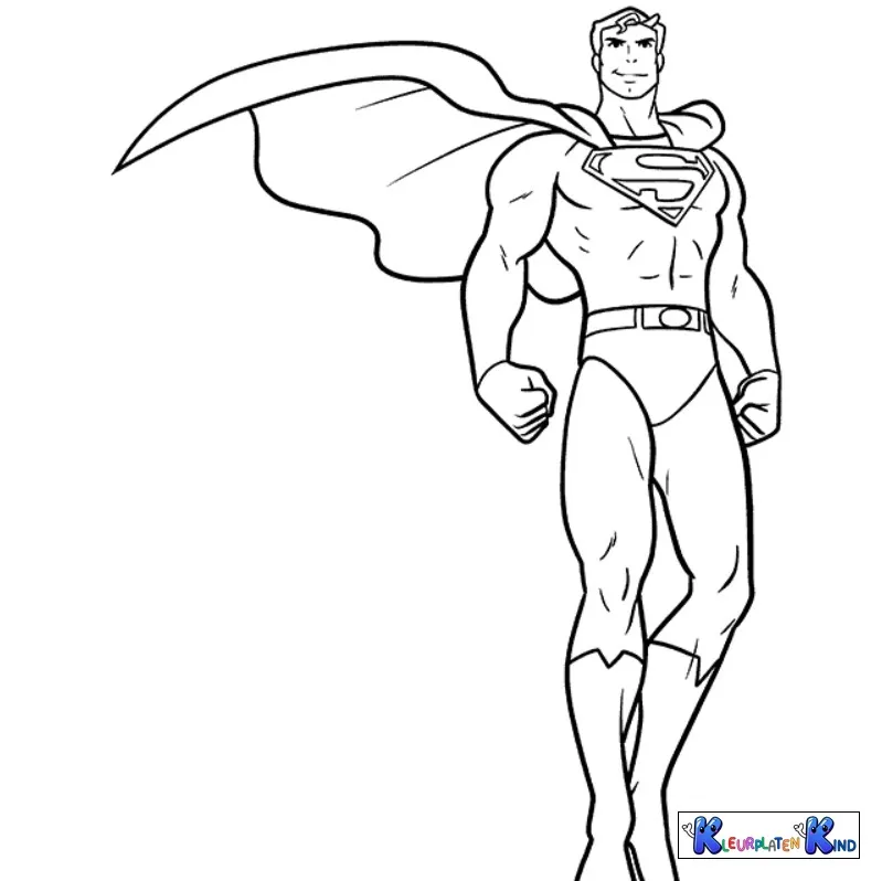 Superhelden kleurplaten prachtige gratis
