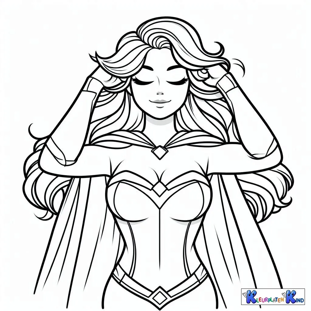 Superhelden kleurplaten prachtige gratis