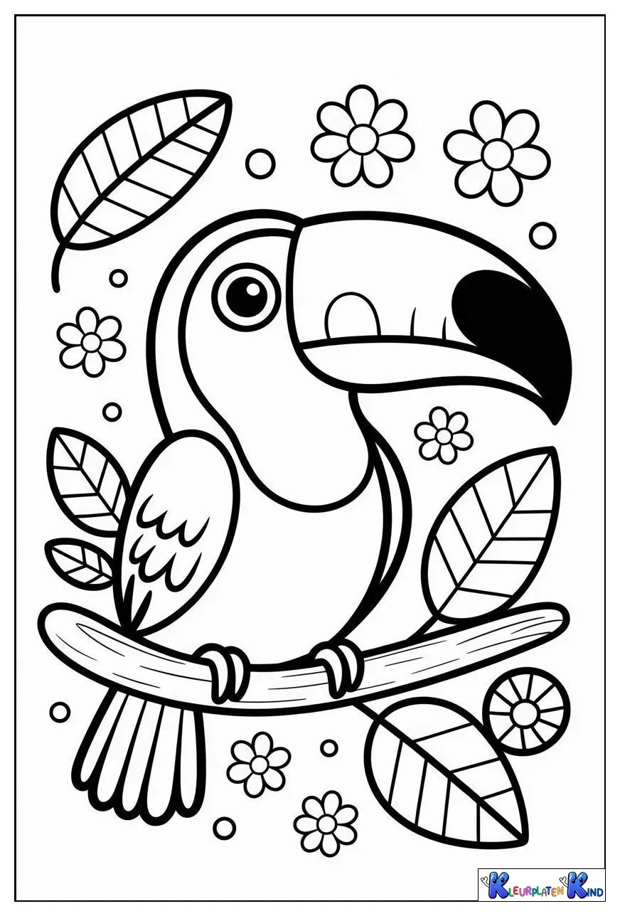 19 toekan kleurplaten om gratis te printen en kleuren