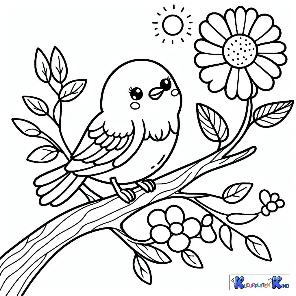 20 prachtige vogel kleurplaten om gratis te printen