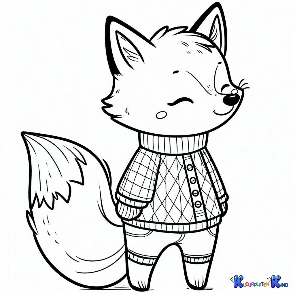30 leuke vos kleurplaten om gratis te printen