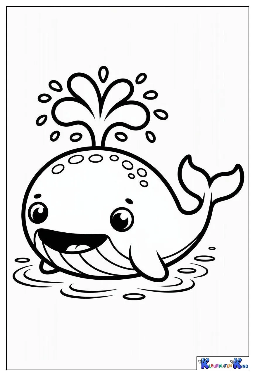 22 Walvis kleurplaten om gratis te printen en kleuren
